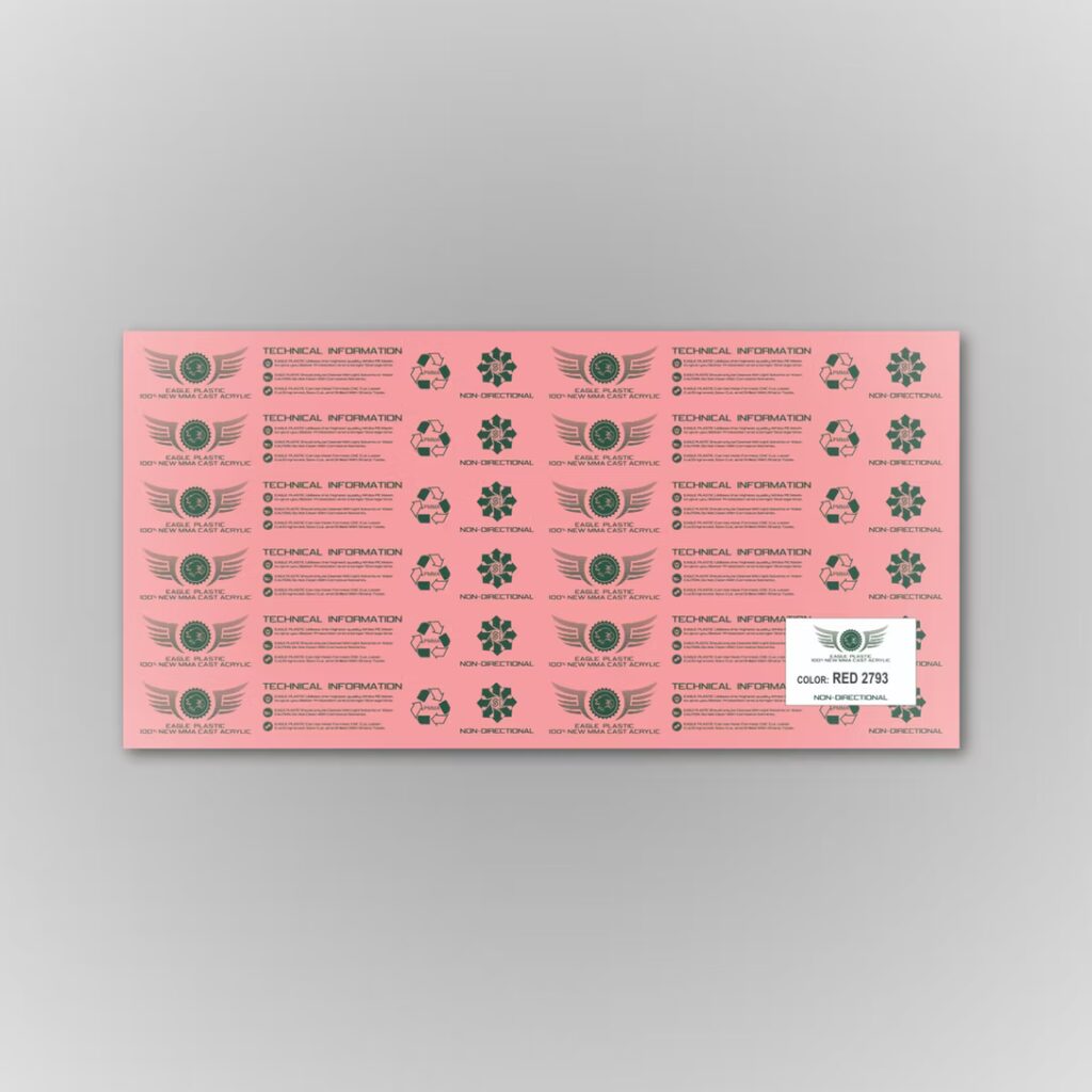 Red Cast Acrylic - SISupplies